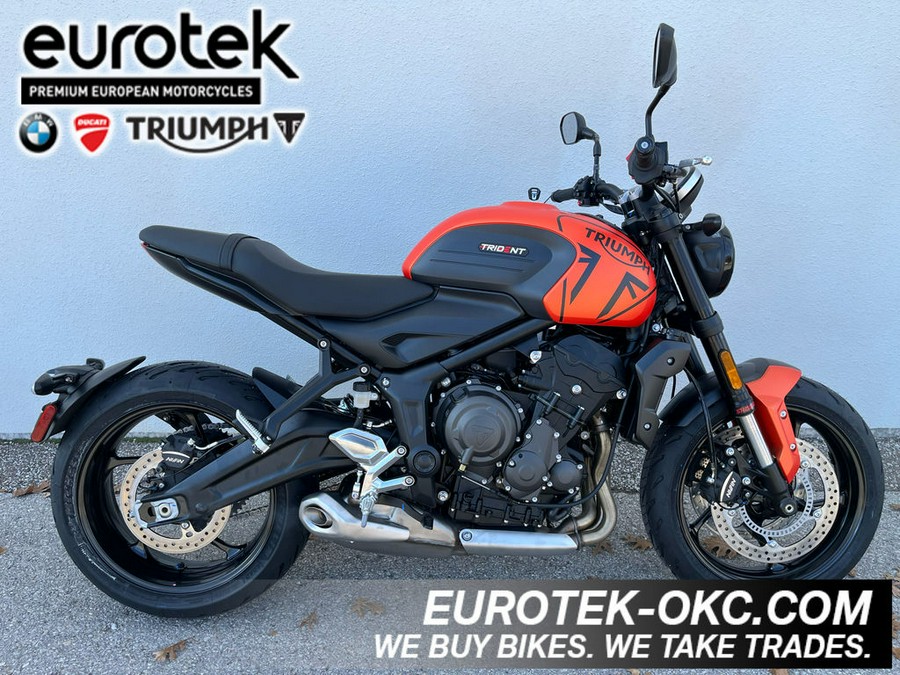 2023 Triumph Trident 660 Matte Baja Orange / Matte Storm Grey for sale ...
