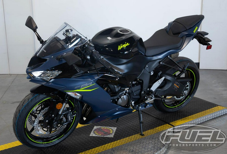 2023 Kawasaki Ninja® ZX™-6R Metallic Matte Twilight Blue/Metallic ...