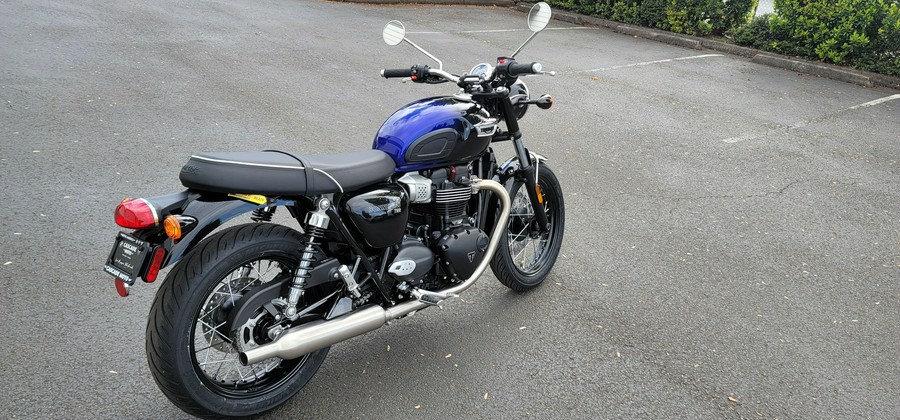 2024 Triumph Bonneville T100 Sapphire Blue / Silver for sale in Eugene, OR