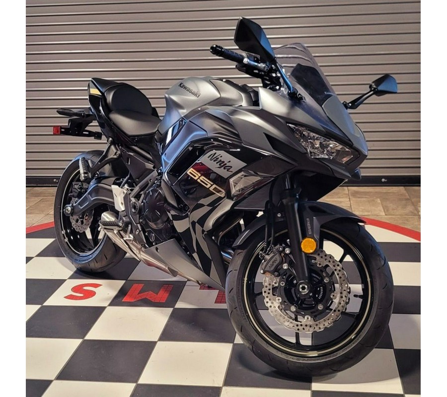 2024 Kawasaki Ninja® 650 ABS Metallic Matte Dark Gray/Metallic Spark ...