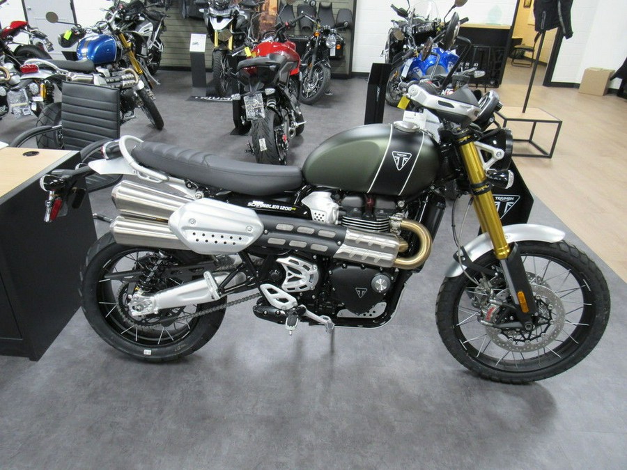 2023 Triumph Scrambler 1200 XE Matte Khaki Green Matte Jet Black for ...