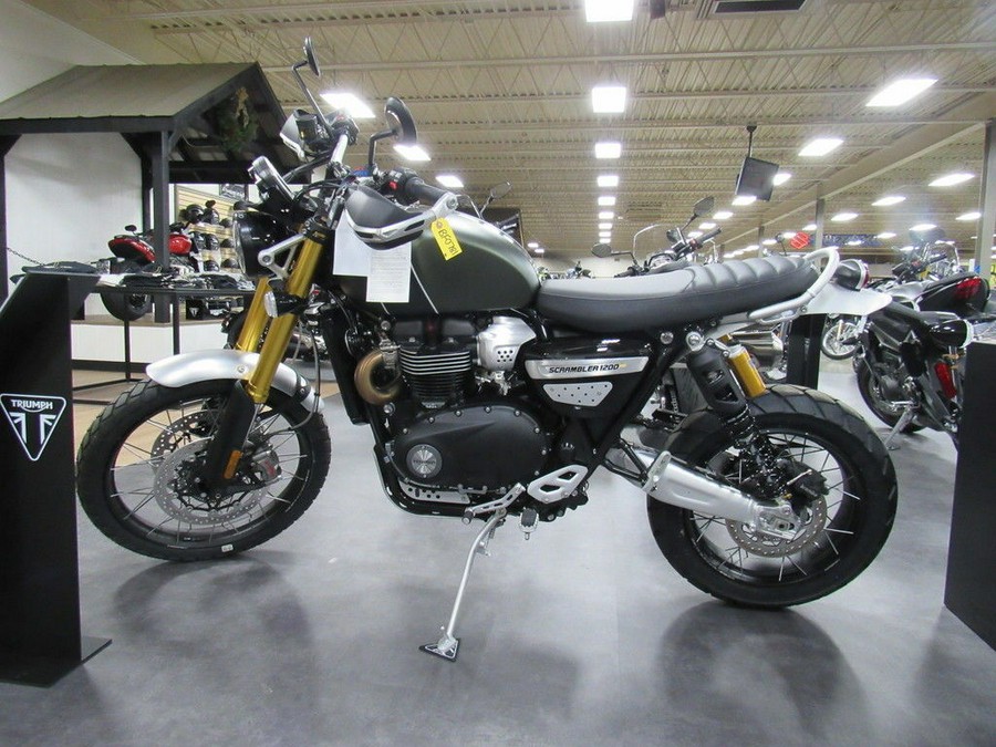 2023 Triumph Scrambler 1200 XE Matte Khaki Green Matte Jet Black for ...