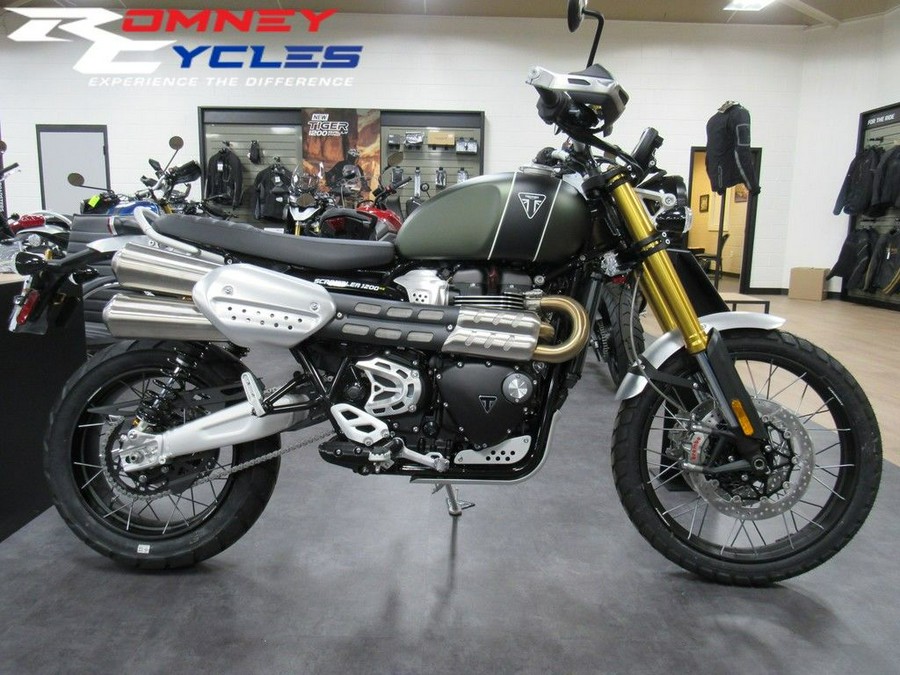 2023 Triumph Scrambler 1200 XE Matte Khaki Green Matte Jet Black for ...