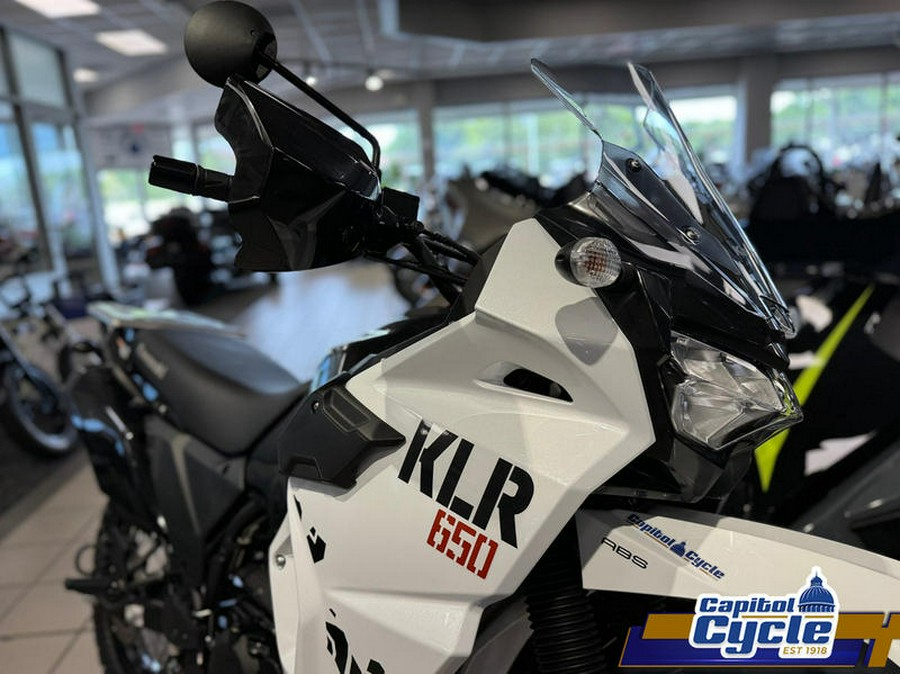 2025 Kawasaki KLR®650 Pearl Crystal White/Metallic Carbon Gray ABS for ...