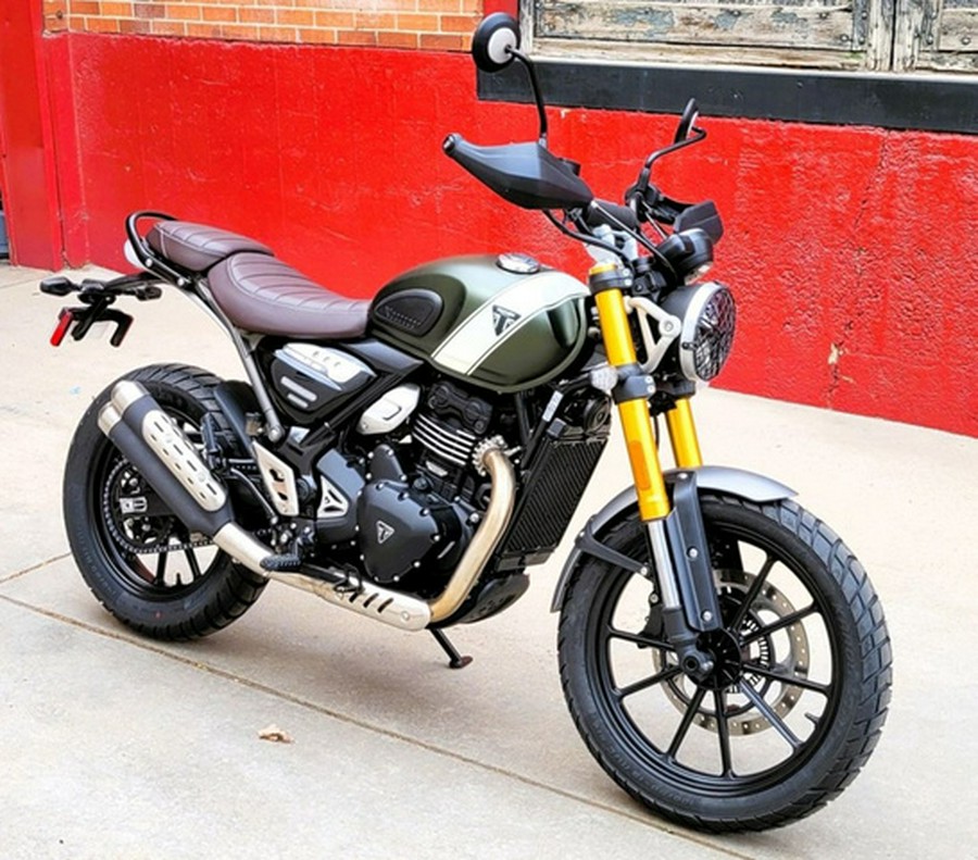 2025 Triumph Scrambler 400 X Matte Khaki Green / Fusion White for sale ...