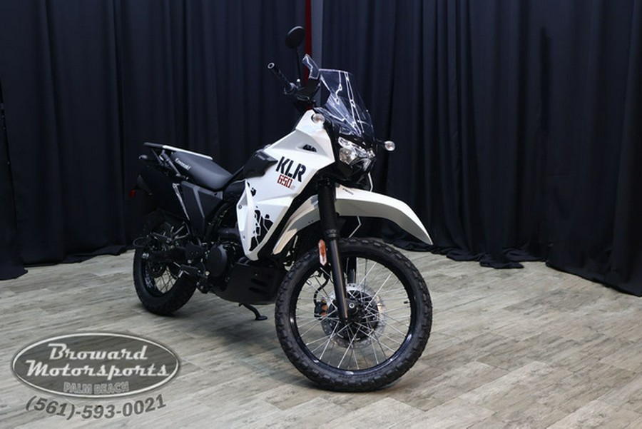 2025 Kawasaki KLR650 S Pearl Crystal White/Metallic Carbon Gray for ...