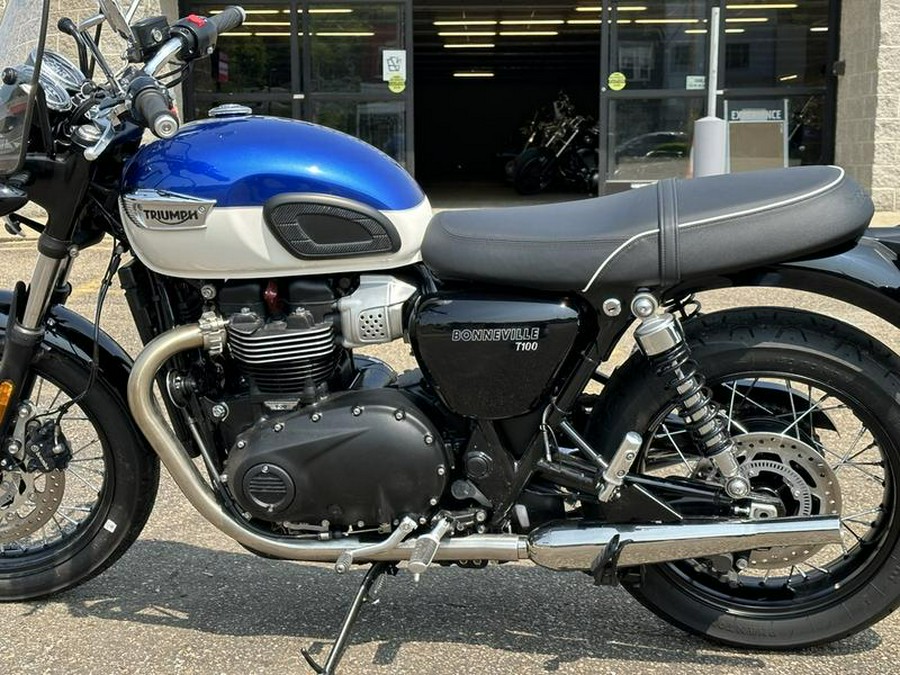 2022 Triumph Bonneville T100 Lucerne Blue/Fusion White for sale in ...