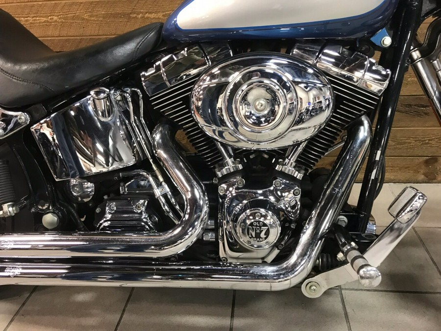 2005 Springer Softail Two-Tone Chopper Blue and Brilliant Silver FXSTS ...