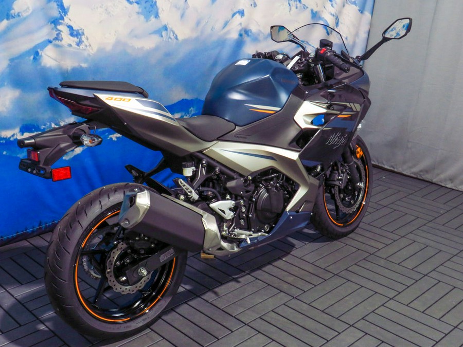 2023 Kawasaki Ninja® 400 ABS Metallic Magnetic Dark Gray/Twilight Blue ...