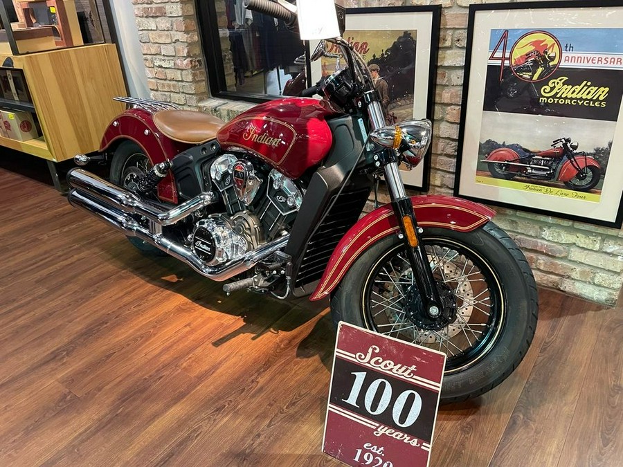 2020 Indian Motorcycle® Scout® 100th Anniversary Indian Red with Gold ...