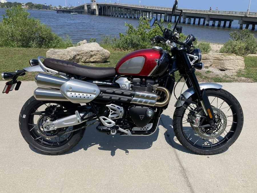2022 Triumph Scrambler 1200 XC Gold Line Carnival Red/Storm Grey for ...