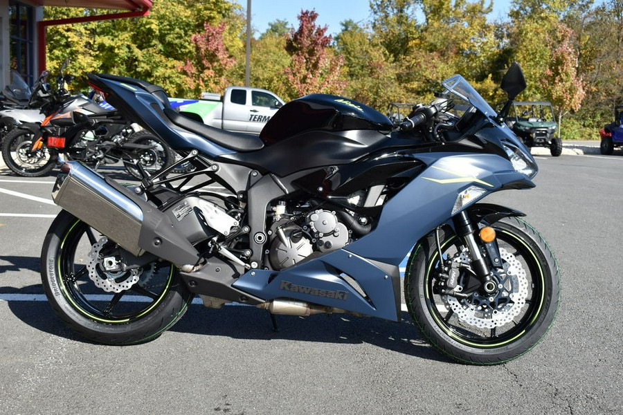2023 Kawasaki Ninja® ZX™-6R Metallic Matte Twilight Blue/Metallic ...