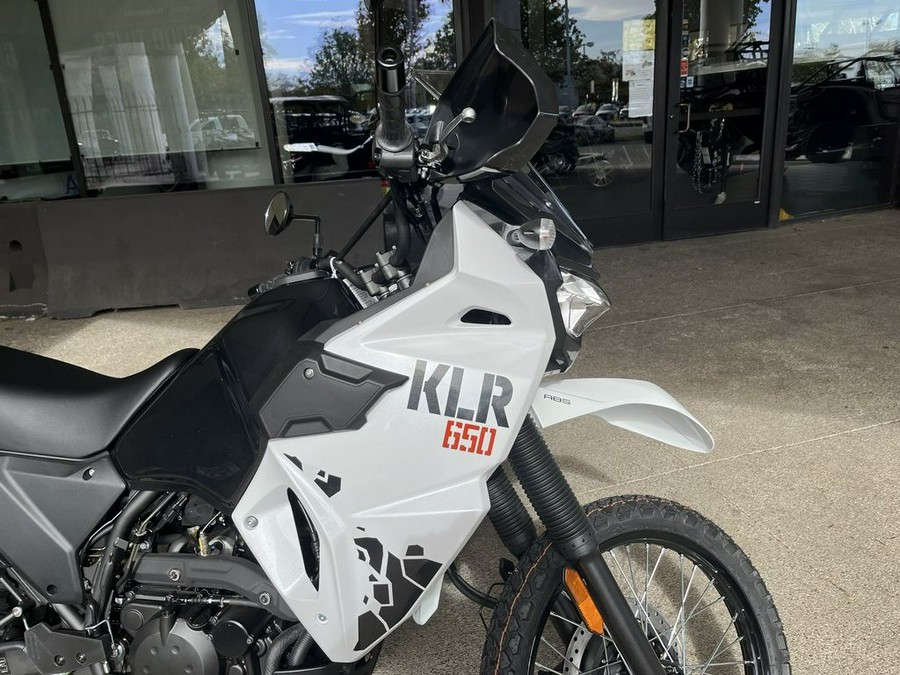 2025 Kawasaki KLR®650 Pearl Crystal White/Metallic Carbon Gray ABS for ...