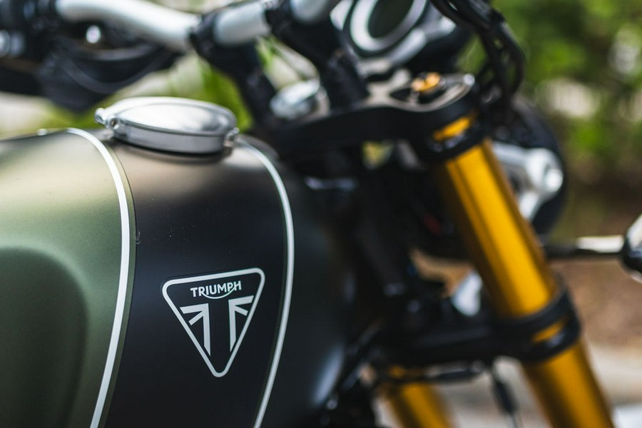 2023 Triumph Scrambler 1200 XE Matte Khaki Green Matte Jet Black for ...