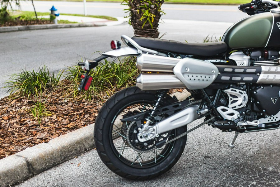 2023 Triumph Scrambler 1200 XE Matte Khaki Green Matte Jet Black for ...