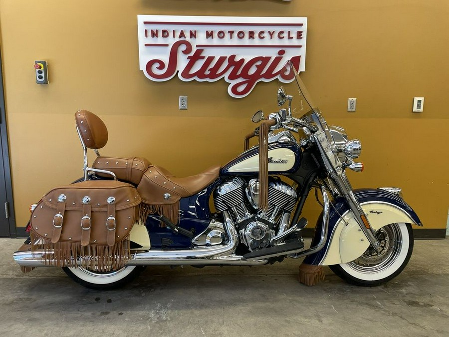 2017 Indian Motorcycle® Chief® Vintage Springfield Blue Over Ivory ...