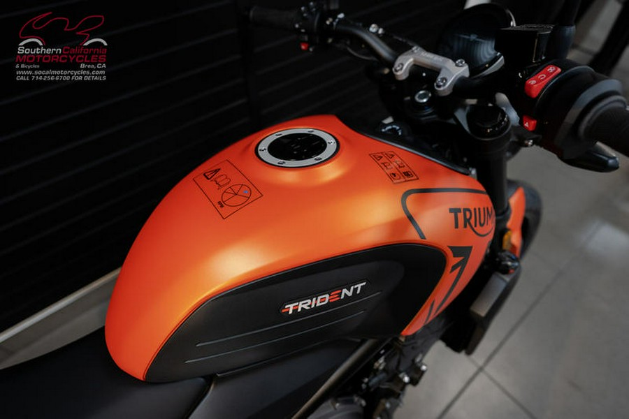 2023 Triumph Trident 660 Matte Baja Orange / Matte Storm Grey for sale ...