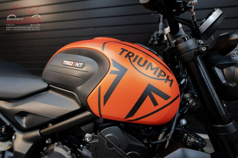 2023 Triumph Trident 660 Matte Baja Orange / Matte Storm Grey for sale ...