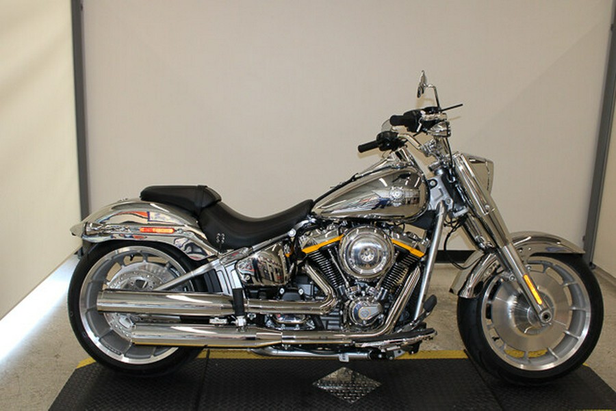 New 2025 Harley-Davidson Fat Boy Gray Ghost Cruiser FLSTFI Motorcycle ...