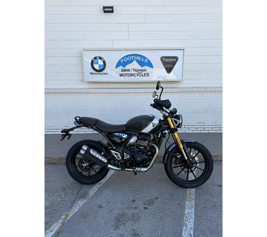 2025 Triumph Scrambler 400 X Matte Khaki Green / Fusion White for sale ...