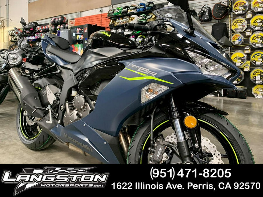 2023 Kawasaki Ninja® ZX™-6R Metallic Matte Twilight Blue/Metallic ...