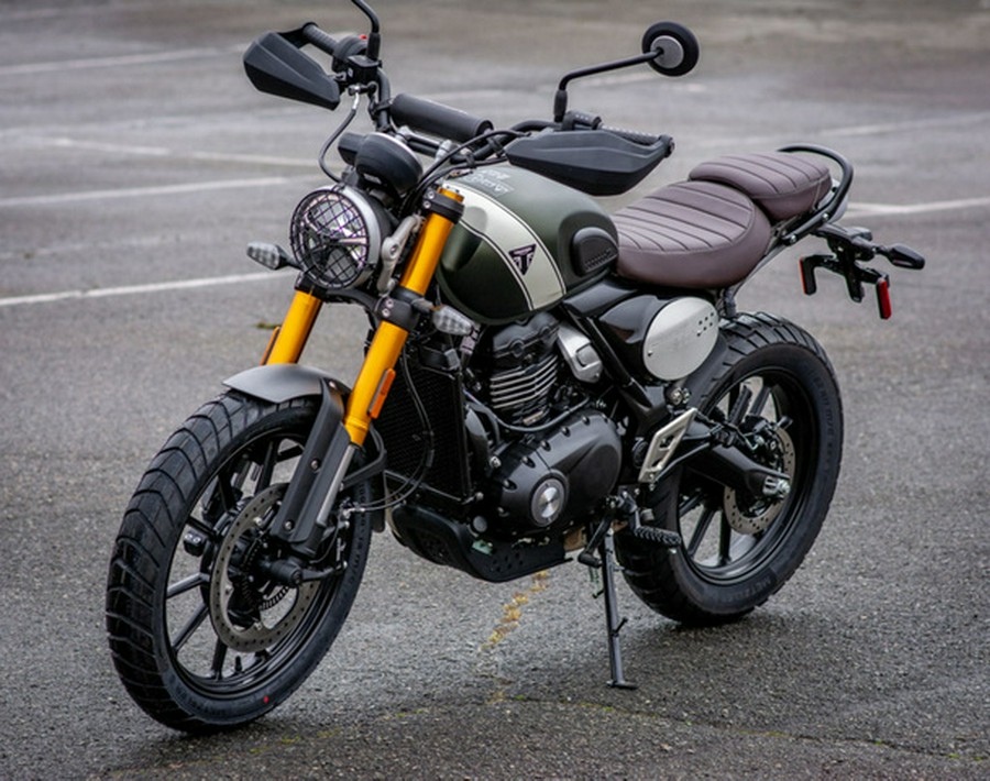 2025 Triumph Scrambler 400 X Matte Khaki Green / Fusion White for sale ...