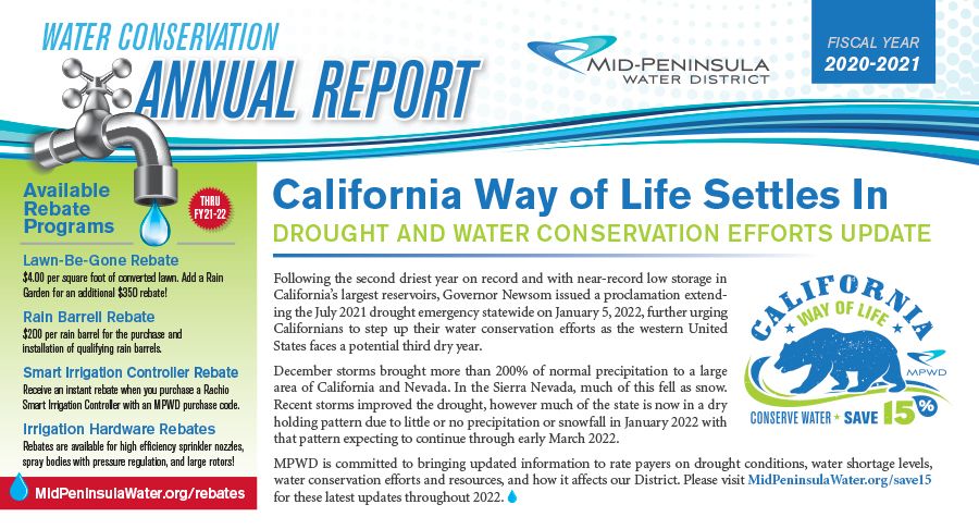 FY 2020-2021 Water Conservation Annual Report | Mid-Peninsula Water ...