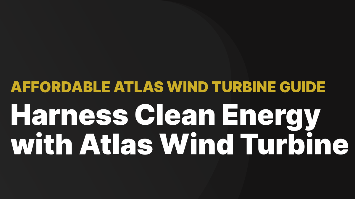 9 KW Atlas Smart Vertical Wind Turbine for Homes