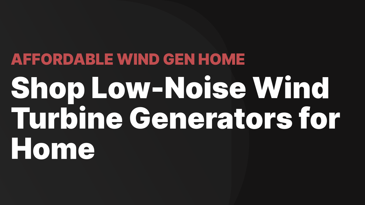 Low Noise Wind Turbine Generator For Home 2000W 3000W 24V 48V 96V ...