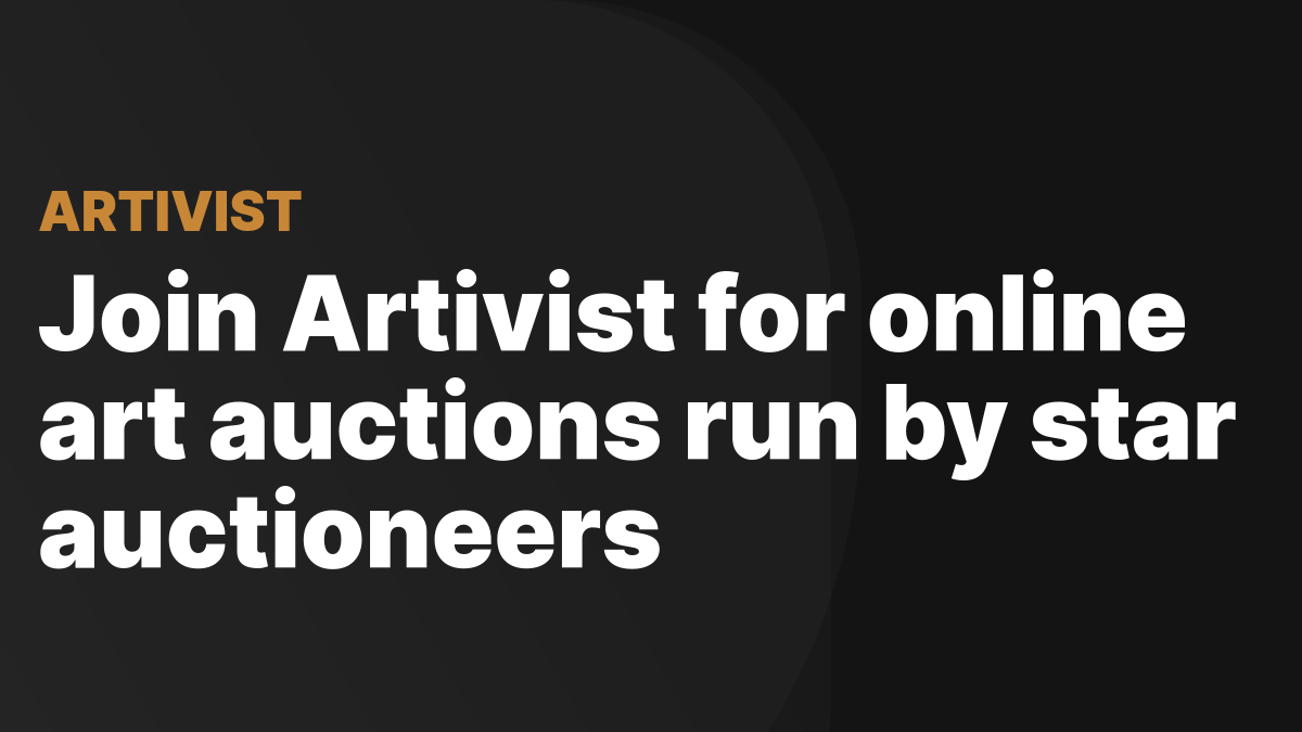 Artivist - Virtual Art Auctions Platform