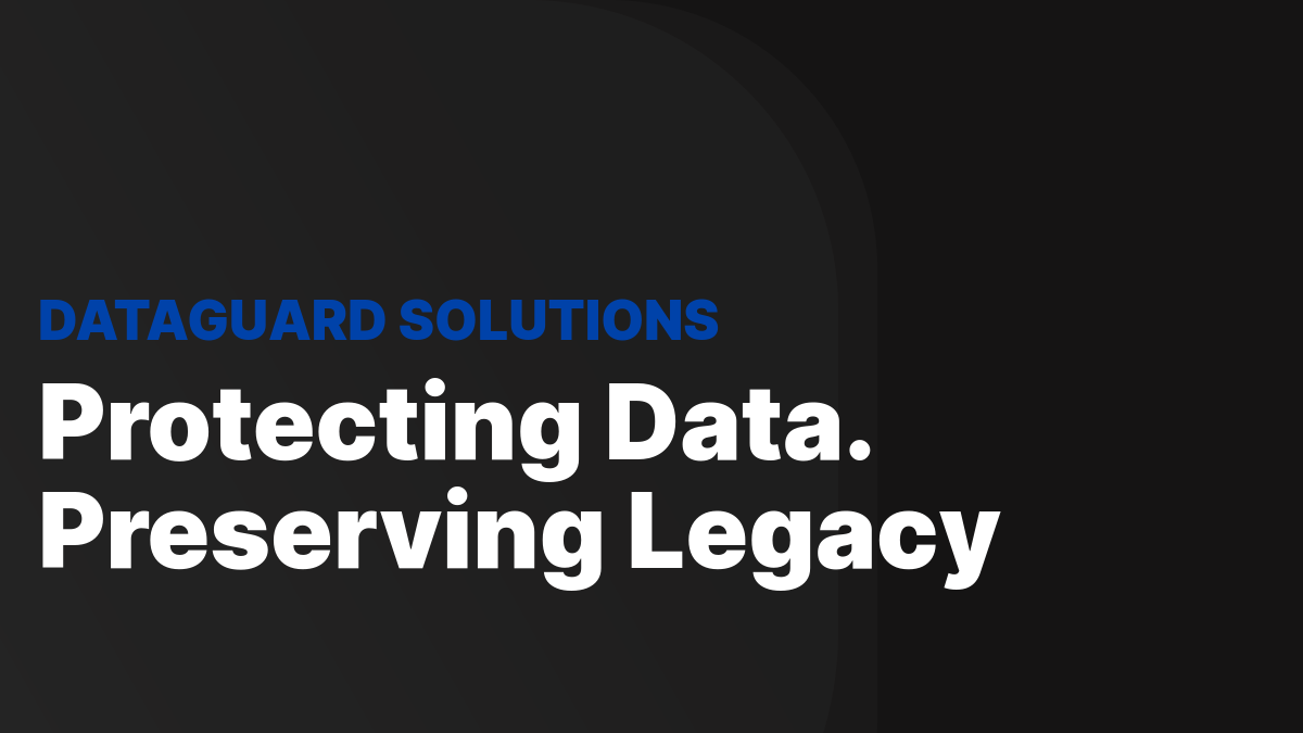 DataGuard Solutions - Protect and Filter Your Data After Your Death
