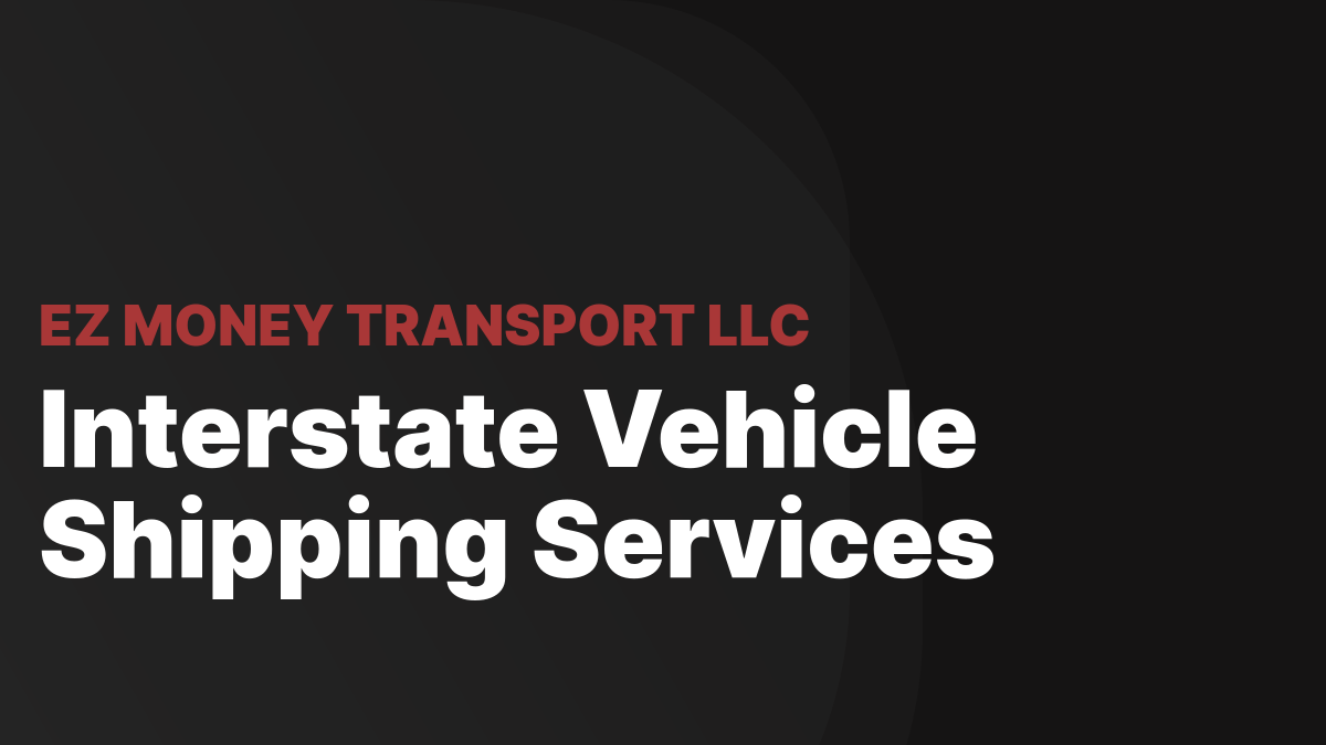 Car Hauler | Interstate Vehicle Shipping Services