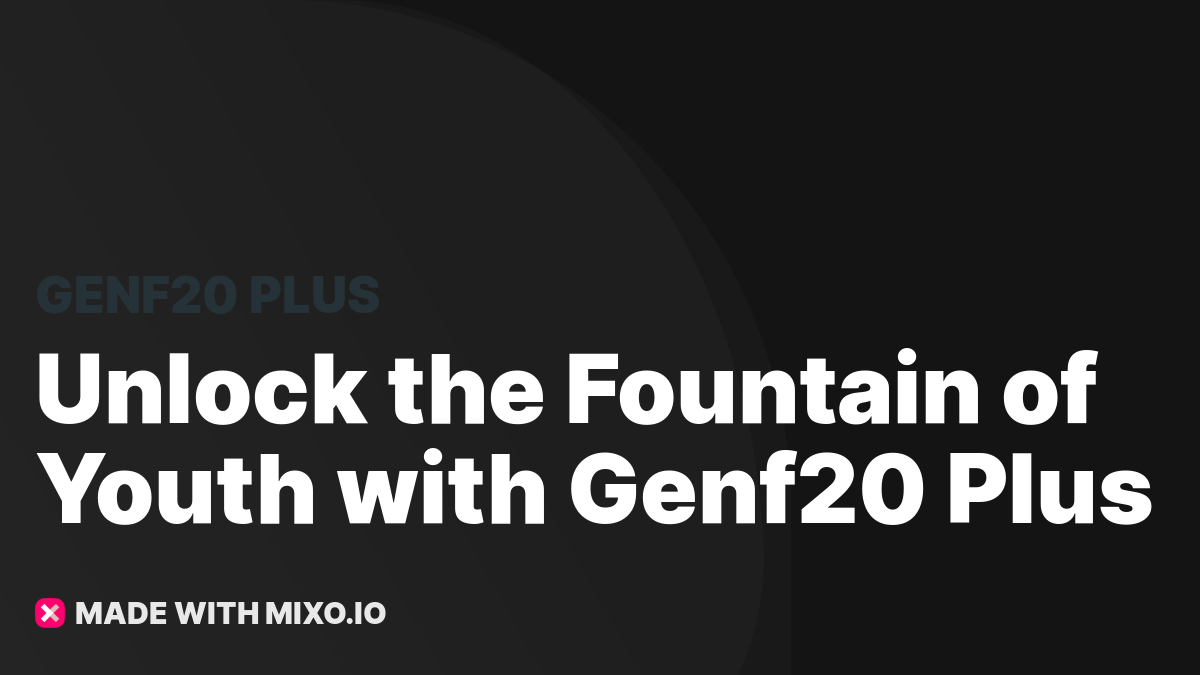 Genf20 Plus Reviews 2025 Natural HGH Releaser