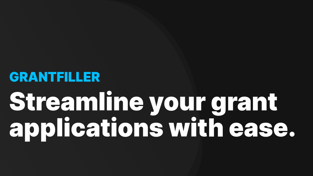 Grant Assist - Simplify Grant Applications