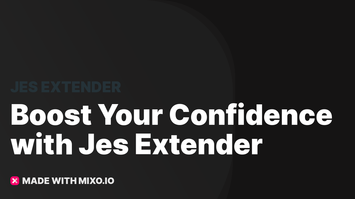 Jes Extender The original Penis Extender Safe & Natural Penis Growth!