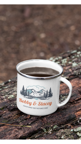 Customizable Camping Mugs For Adventure & Van Life Couples, Collection ...