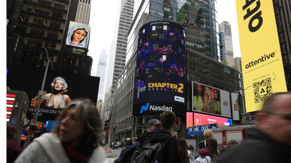 NYC Nasdaq Tower Electronic Billboard Targeted Advertising Service ...