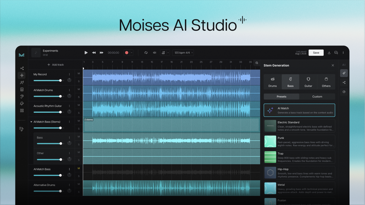 Moises App Tutorials: Getting Started with AI Studio