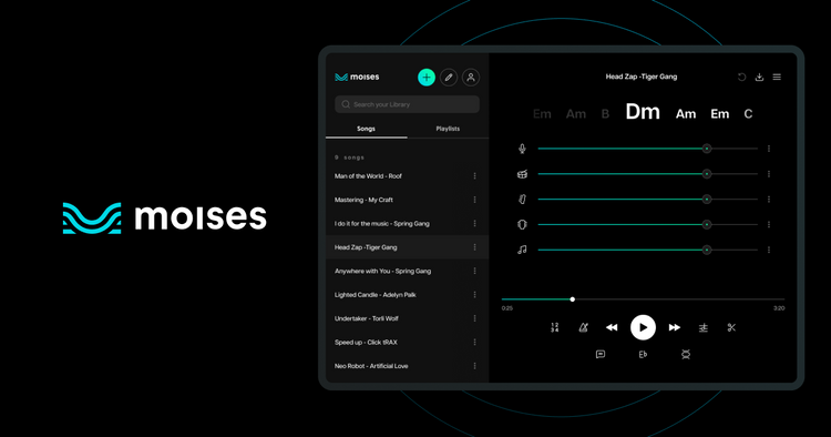 iPad用Moises App：音楽練習の革命