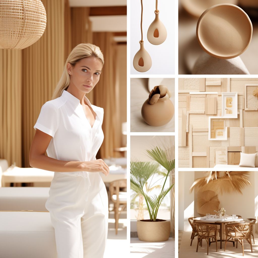 Zen Luxury Restaurant Photography: White, Beige & Light Brown