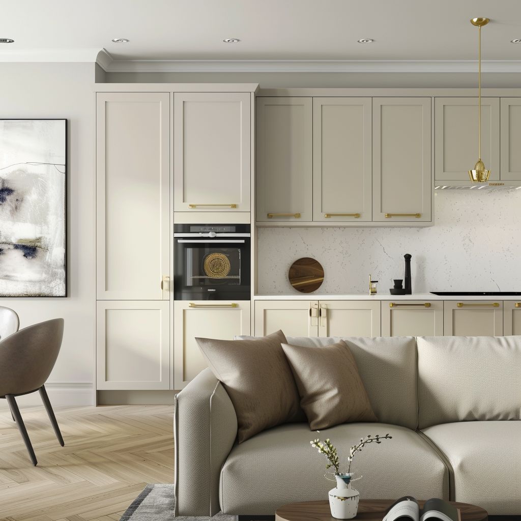 Contemporary Kitchen Elegance: Art & Comfort Blend