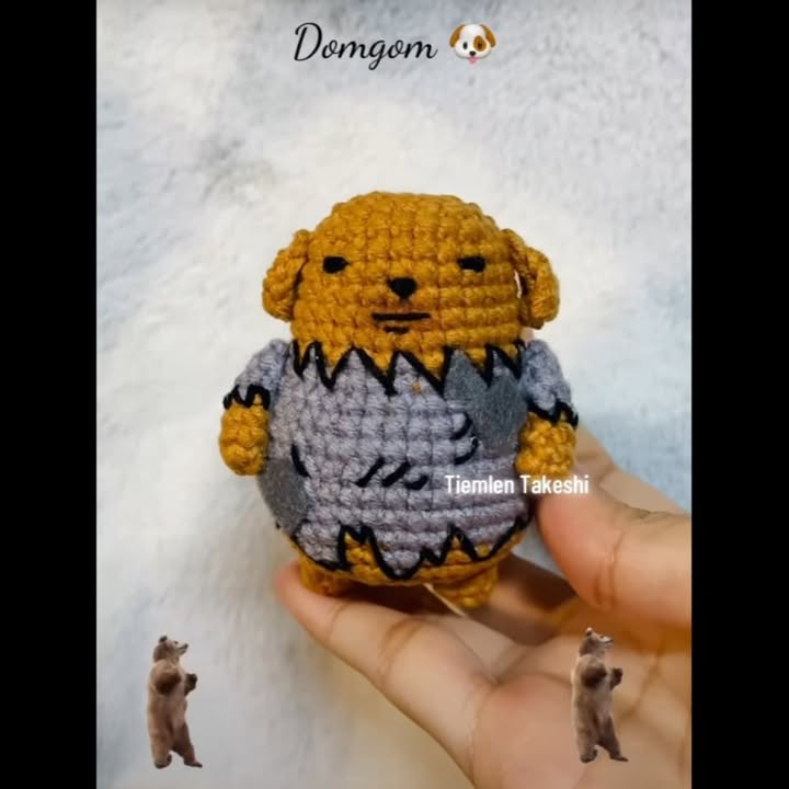 Toi mỗi cuối tháng kiểu 🐶 🍂 Chart móc len Chú Chó Domgom Dịch: tieml ...