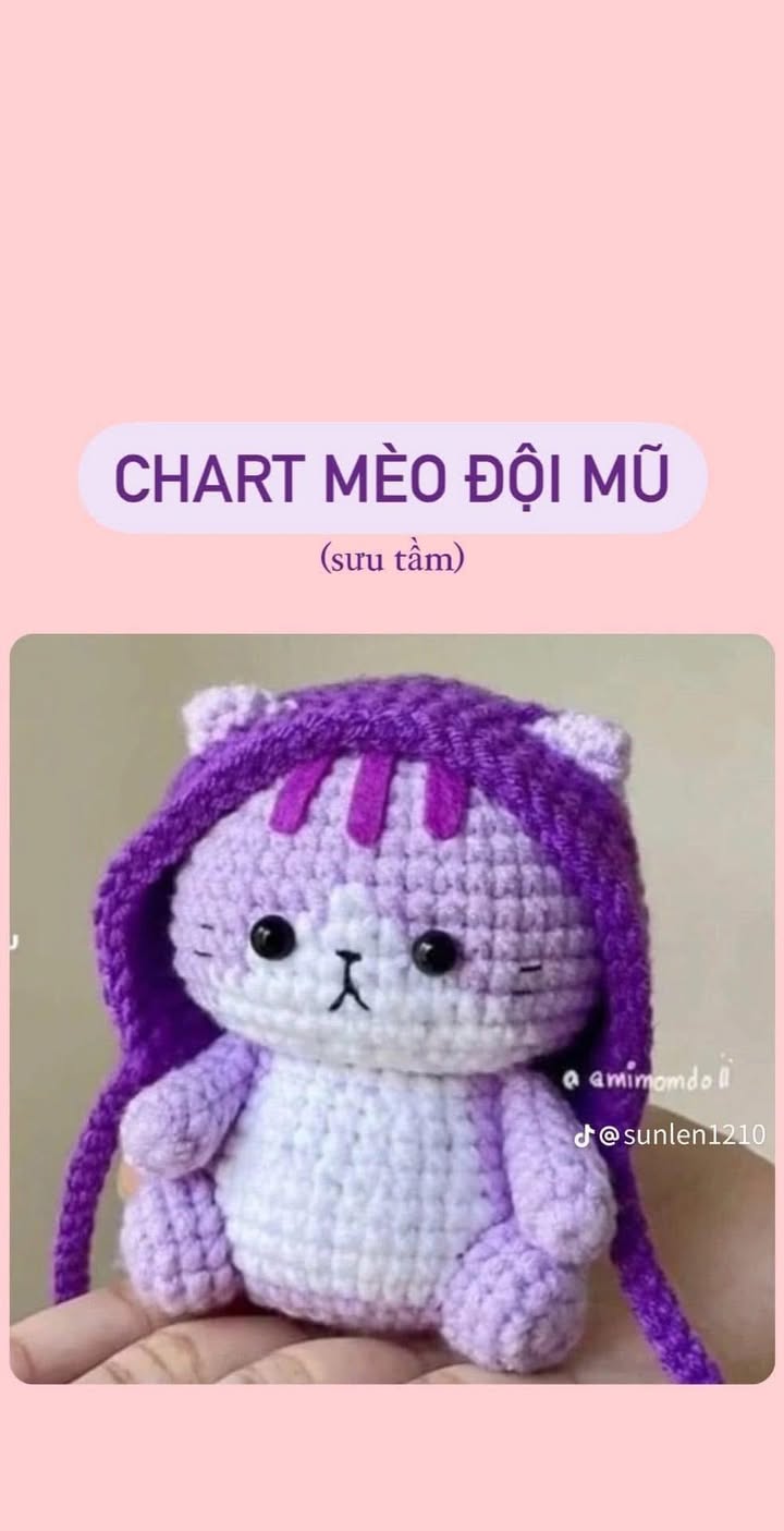 Khám Phá Chart Đan Móc Mèo Đội Mũ Đáng Yêu / 2025-04-05 15:36 – MOSIDUO ...