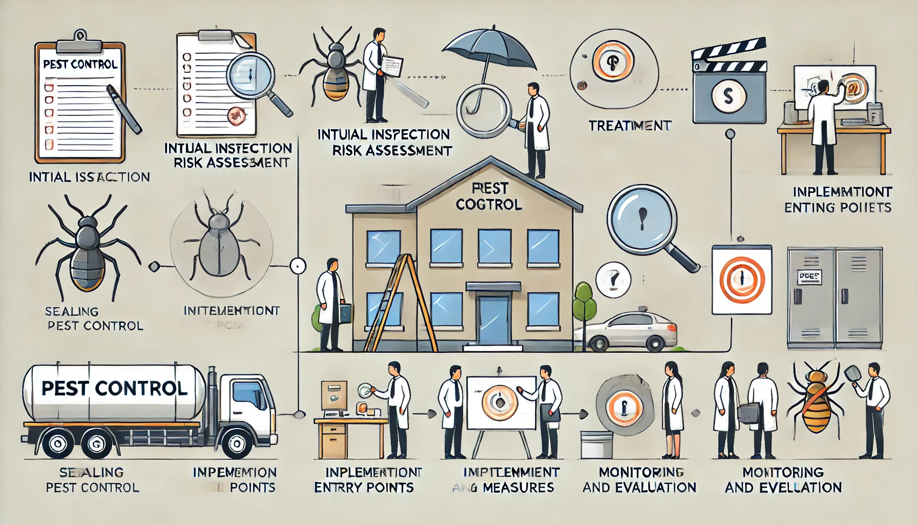Implementación de un programa integral de control de plagas