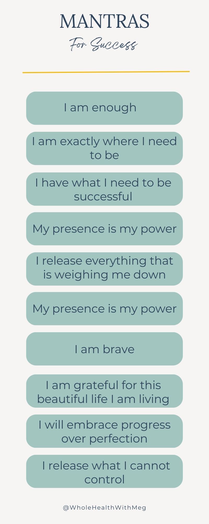25 Mantras for Success