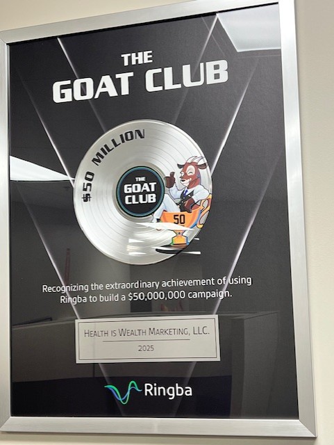 Ringba $50 Million GOAT Award Winner 2025