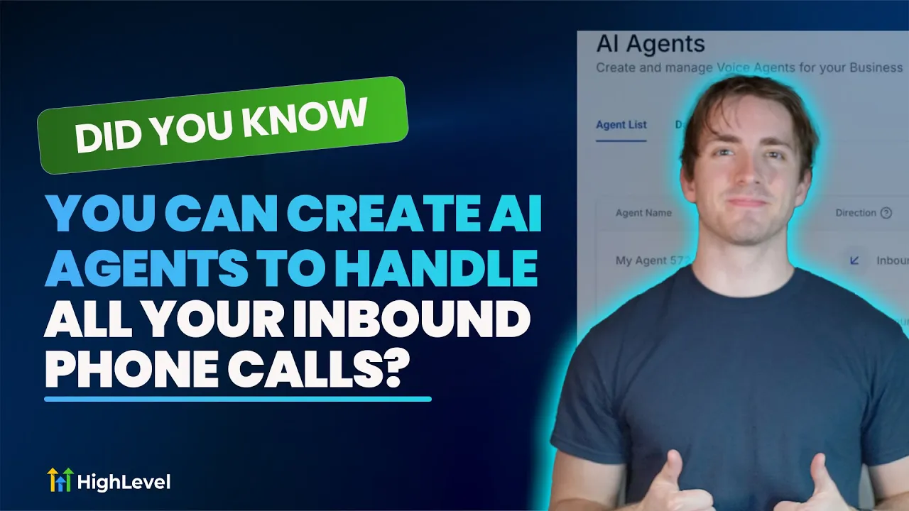 Did You Know You Can Create AI Agents To Handle All Your Inbound Phone Calls?