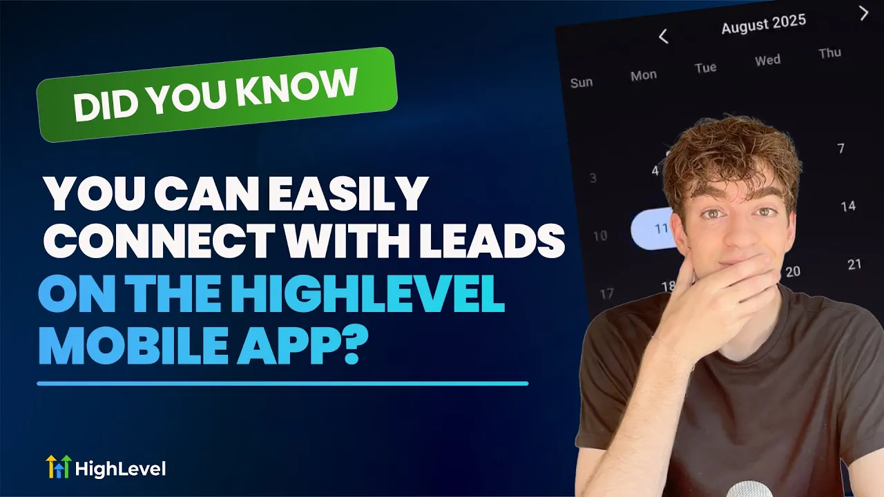 Did You Know You Can Easily Connect with Leads on the HighLevel Mobile App?