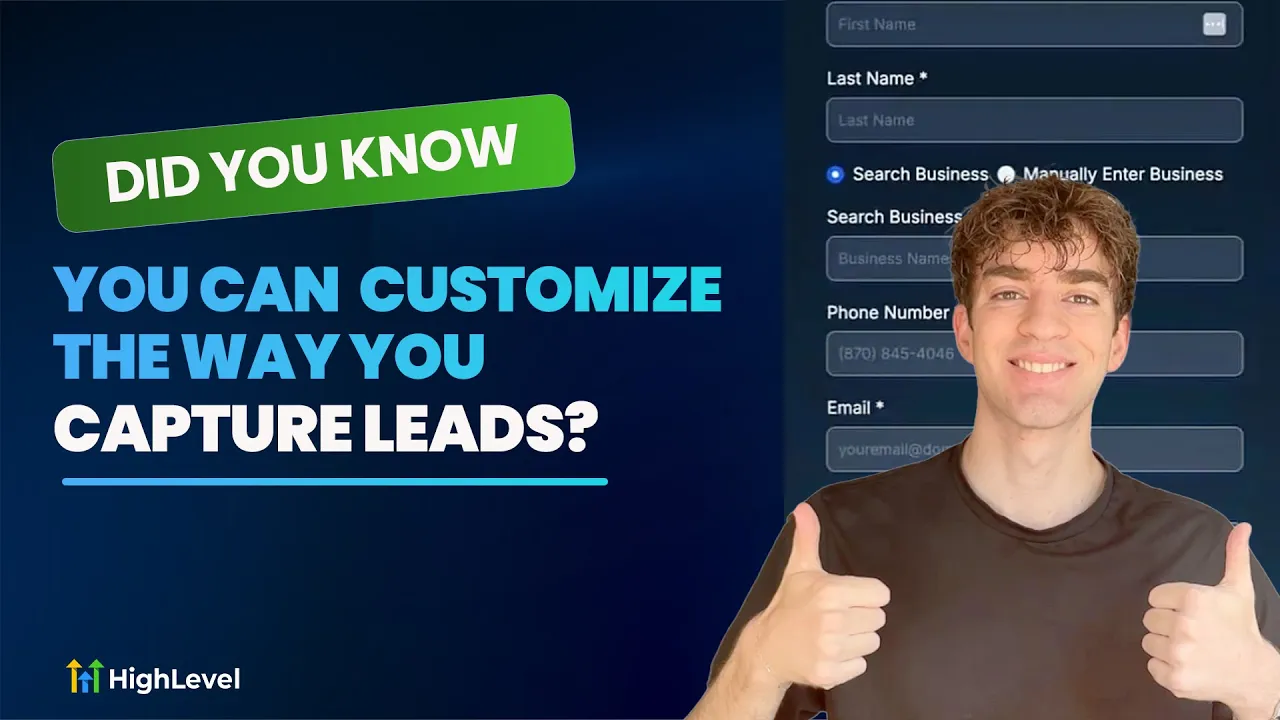 Did You Know You Can Customize the Way You Capture Leads?
