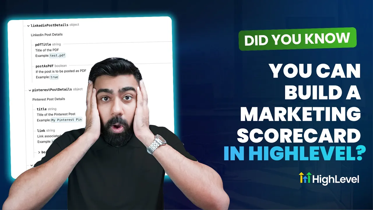 Did You Know You Can Build a Marketing Scorecard in HighLevel